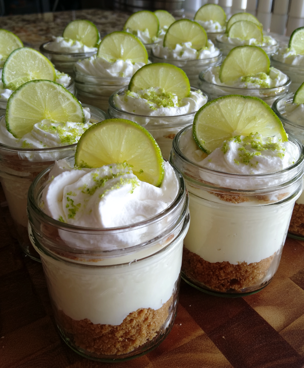Key Lime Pie Jars 🌿🍋 - mimiyummy.org
